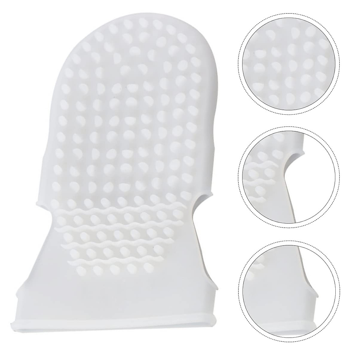 FRCOLOR 3 Pcs Scorpion Brush Silicone Massage Brush Muscle Massage Glove Massage Kit Silicone Body Scrubber Hand Held Massager Palm Massage Glove White Glove Brush Clean