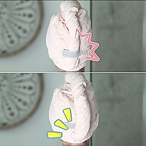 Leporem 3 Pack Microfiber Hair Towel - Extra Large (30 inch X 11 inch) Super Absorbent & Quick Dry Hair Turban for Curly, Long & Thick Hair, Anti Frizz, Hair Repair Towel Wrap for Women, Kids