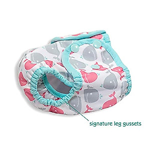 Thirsties Reusable Swim Diaper, Snap Closure, Palm Paradise Size Two (18-40 lbs)
