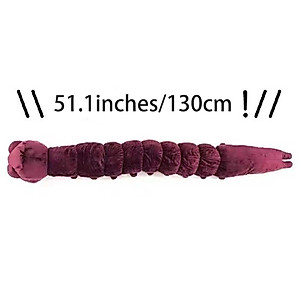 Generic Fushiguro Worm Plush Toy fushiguro Plush Pillow Soft Stuffed 51inch (Purple)