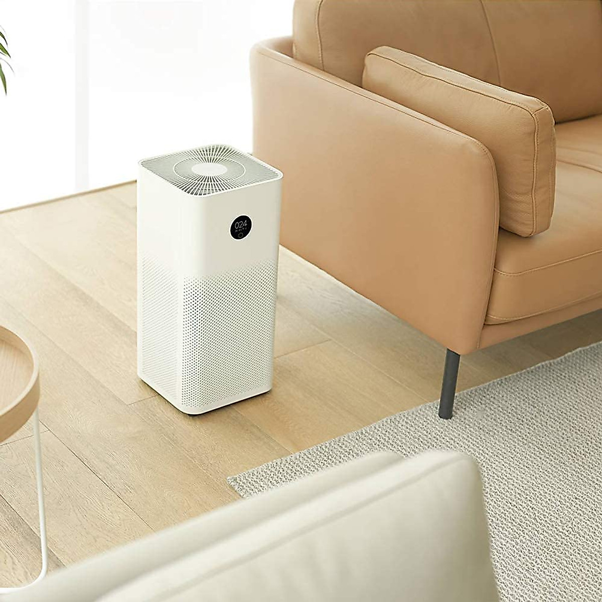 Mi Air Purifier 3H, 3-Layer Integrated 360° cylindrical HEPA filter Removes 99.97% of Pollutants, Delivers 6330 liters of purified air per minute, APP & Voice Control, Whisper Quiet, Only 0.9KW/day