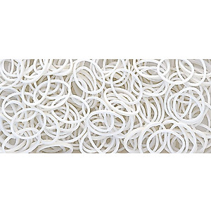 The Beadery White Wonderloom Bands, 600 RubberBand & 24 Clip