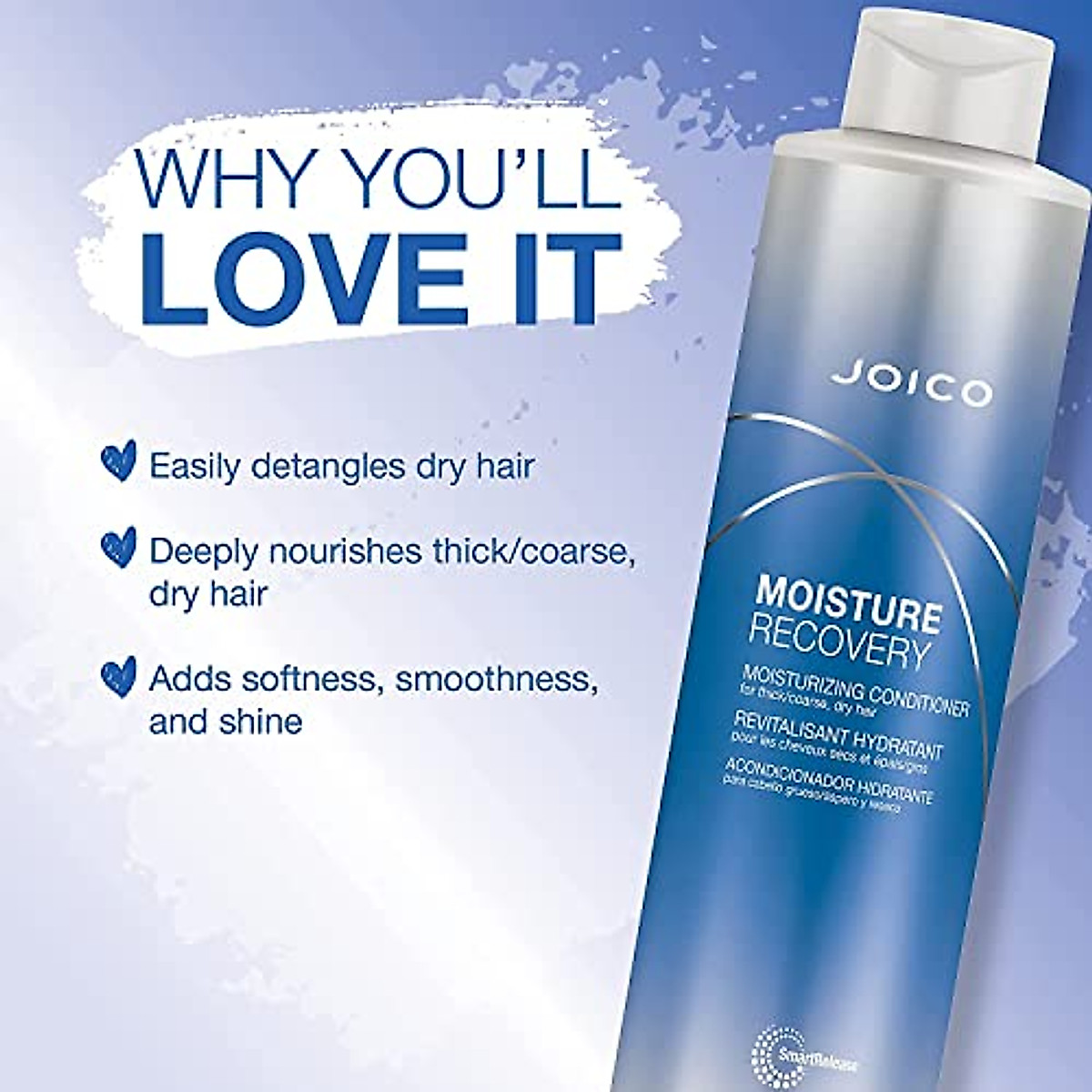 Joico Moisture Recovery Shampoo and Conditioner, 33.8 Fl Oz(Pack of 2)