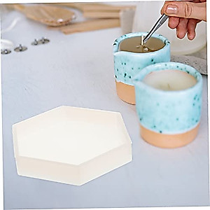 COHEALI 3pcs Epoxy DIY Mold Resin Jewelry Molds Tuile Molds Silicone Concrete Tray Resin Trinket Plate Display Tray Model Resin Coaster Silica Gel Silicone Casting Mold Resin Casting Mold