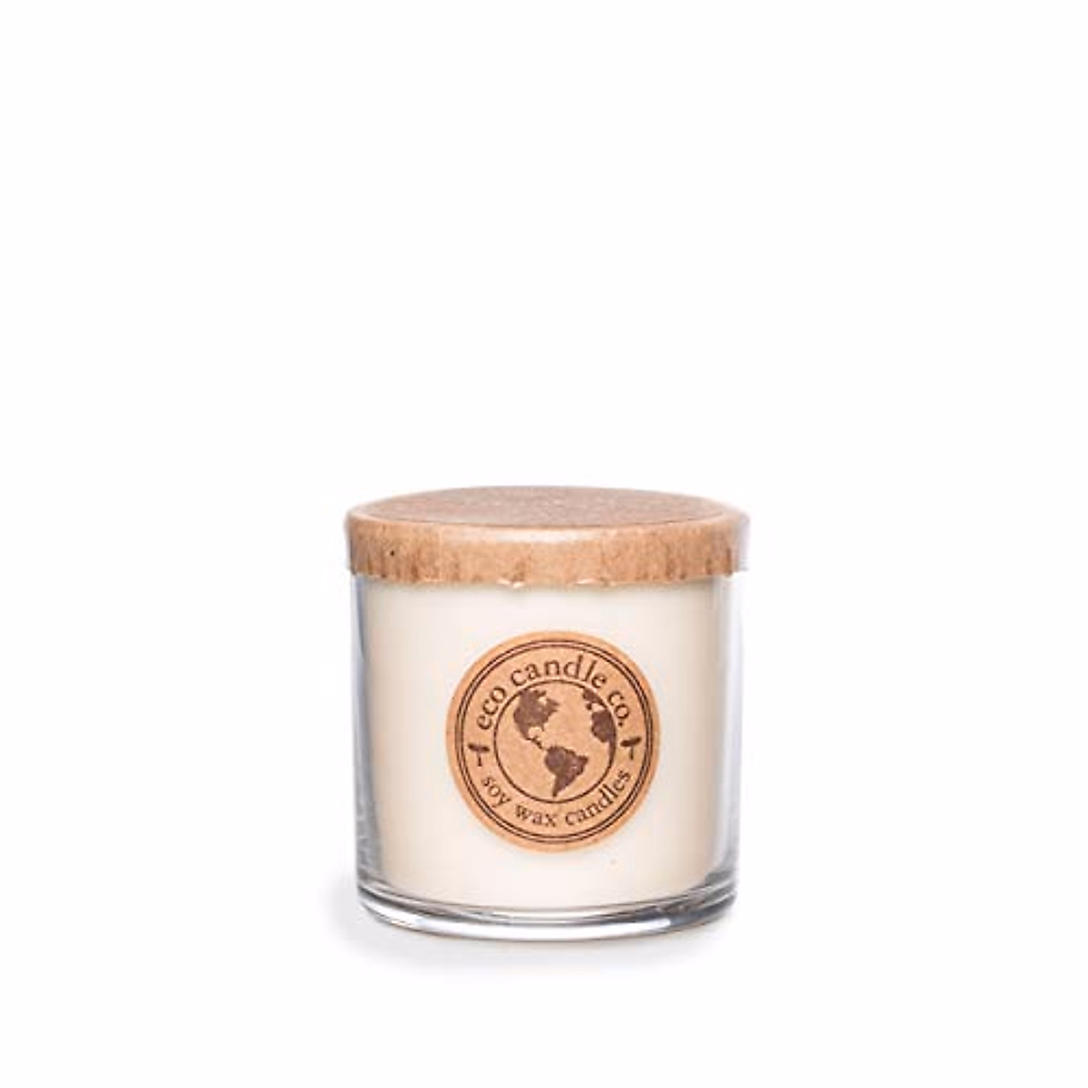 Eco Candle Co. Recycled Candle, Bourbon Vanilla, 6 oz. - Scents of Bourbon, Vanilla, Tonka Bean, Cedarwood, & Cardamom - 100% Soy Wax, No Lead, Kraft Paper Label & Lid, Hand Poured, Midwest Soybeans
