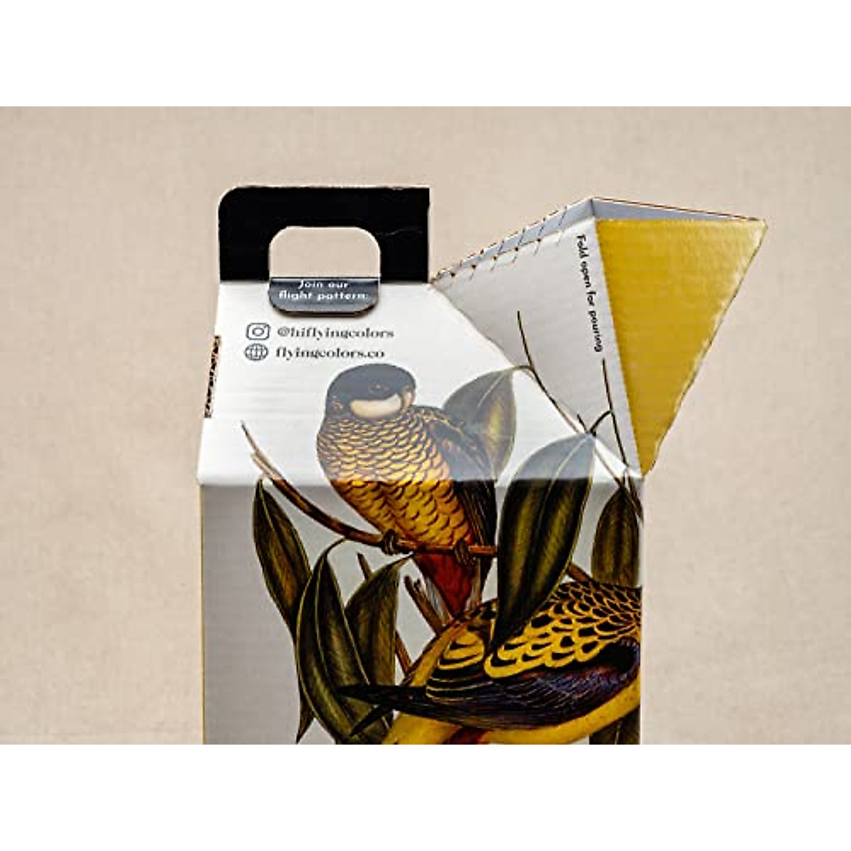 Flying Colors Premium Organic Wild Bird Seed | Black Oil Sunflower Seed | USDA Organic Ingredients | Best Seed for Backyard Bird Feeders | 3 Gallon Easy-Pour Carton