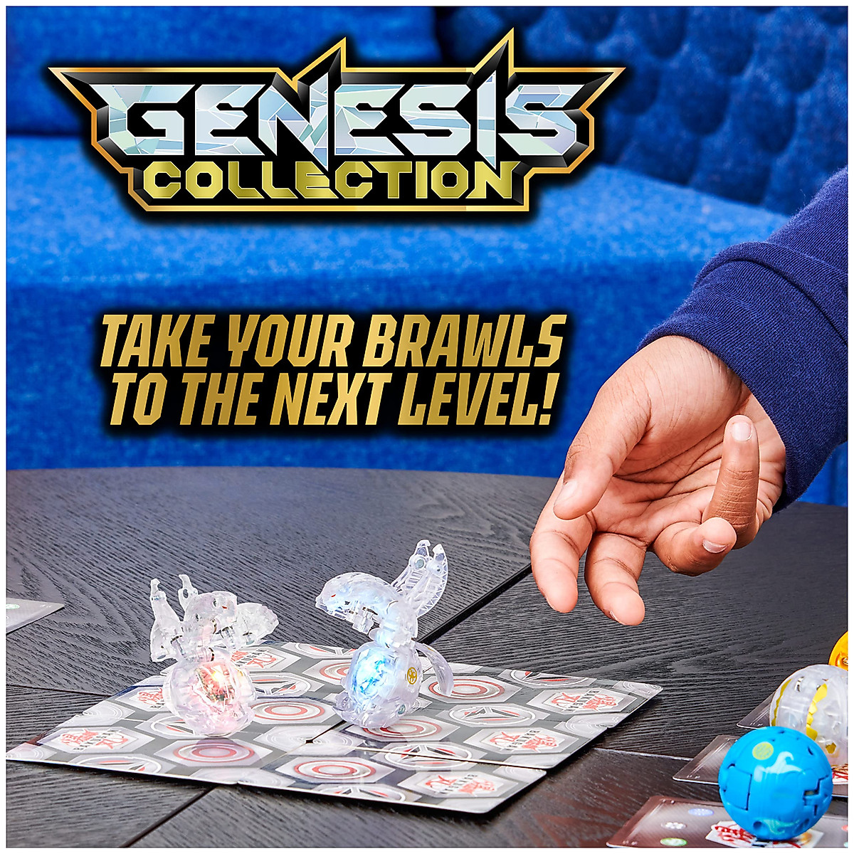 Bakugan Evolutions, Bakugan Genesis Collection Pack, 2 Light Up Bakugan Action Figures, 4 Exclusive Bakugan, 2 Nanogan, 8 Bakugan Cards and 4 BakuCores, Kids Toys for Boys Ages 6 and Up