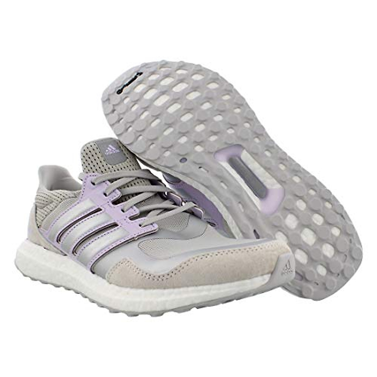 Adidas Women's Low-top, Grey Two Silver Metallic Purple Tint, 8.5