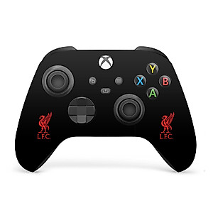 Head Case Designs Officially Licensed Liverpool Football Club Liver Bird Red On Black Art Vinyl Sticker Gaming Skin Decal Cover Compatible With Xbox Series X Console and Controller Bundle