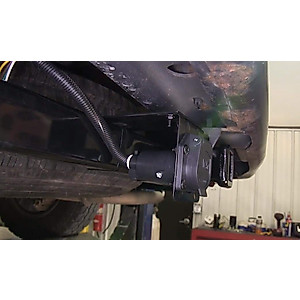 4 Flat to 7 Blade Trailer Light Adapter, Wiring Reverse Plug Connector with Mounting Bracket for Car Truck RV Side to Trailer Side Towing Solutions, RV 7 Pin to 4 Pin Trailer Adapter