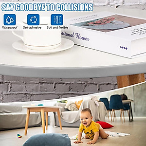 Edge Banding 16.4ft U-Shape Countertop Edge Trim TPE Self Adhesive Veneer Edging Flexible Edge Bumper for Cabinet Repair DUSUYO Furniture Edge Strip (20mm, White)