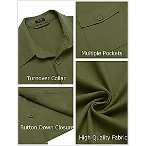 COOFANDY Men's Work Jacket Casual Designer Warm Shirt Jacket Outdoor Hiking Jackets