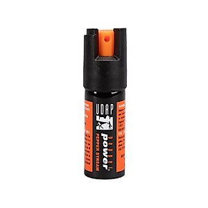 UDAP 2VC Pepper Power OC Compact Self Defense Pepper Spray for Men and Women, Pocket Travel Size, Powerful, 10 ft Stream, 0.4 oz