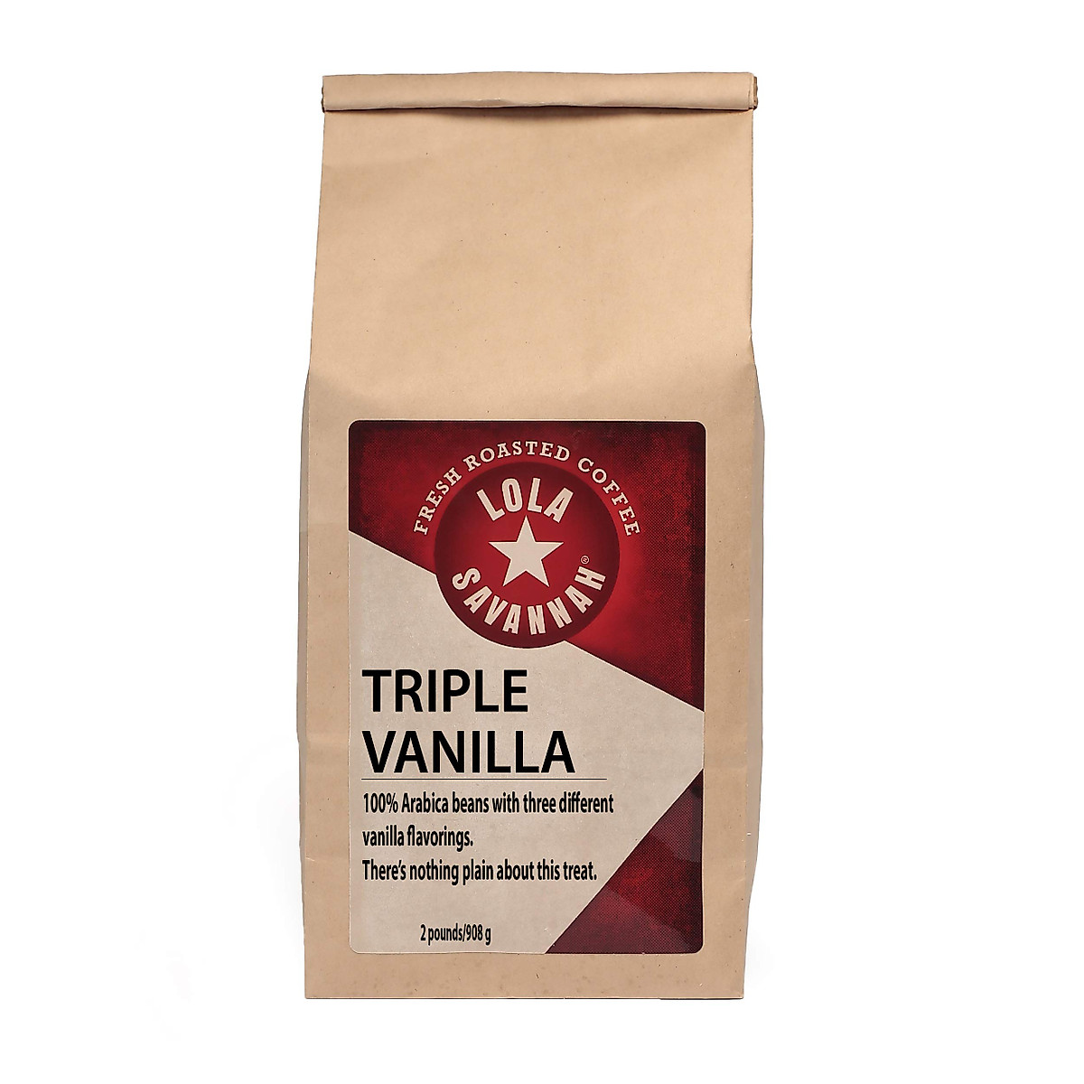 Lola Savannah Triple Vanilla Ground Caffeinated Coffee, 2lb