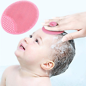 Baby Hair Brush and Comb Set for Newborns & Toddlers，Natural Soft Bristles，Ideal for Cradle Cap， Baby Registry Gift (Pink)