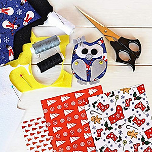 10Pcs Christmas Cotton Fabric Squares Quilting Fabric Patchwork Precut Fabric Scraps for DIY Quilting for Xmas Sewing Crafting (Color : As Shown)