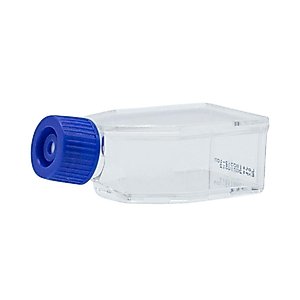 Cell Culture Treated Flasks, 25ml Cell Culture Flask, T12.5 Tissue Culture Flask, Vent Cap, 10 per Sleeve, 200 Flasks/Unit, Non-Treated