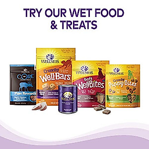 Wellness Complete Health Dry Dog Food with Grains, Natural Ingredients, Made in USA with Real Meat, All Breeds, For Adult Dogs (Chicken & Oatmeal, 15-Pound Bag)