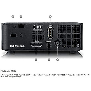 Dell M318WL Mobile Projector: Portable WXGA Brilliance