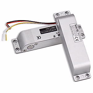 LIBO Electric Drop Bolt Lock DC 12V Fail Safe NC Mode Electronic Door Lock for Access Control Security System with Time Delay