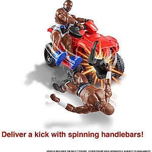 Mattel WWE Wrekkin' Slam & Spin ATV Vehicle & Action Figure Playset with Toy 4-Wheeler & Big E 6-inch Collectible, Launching Action & Breakaway Parts