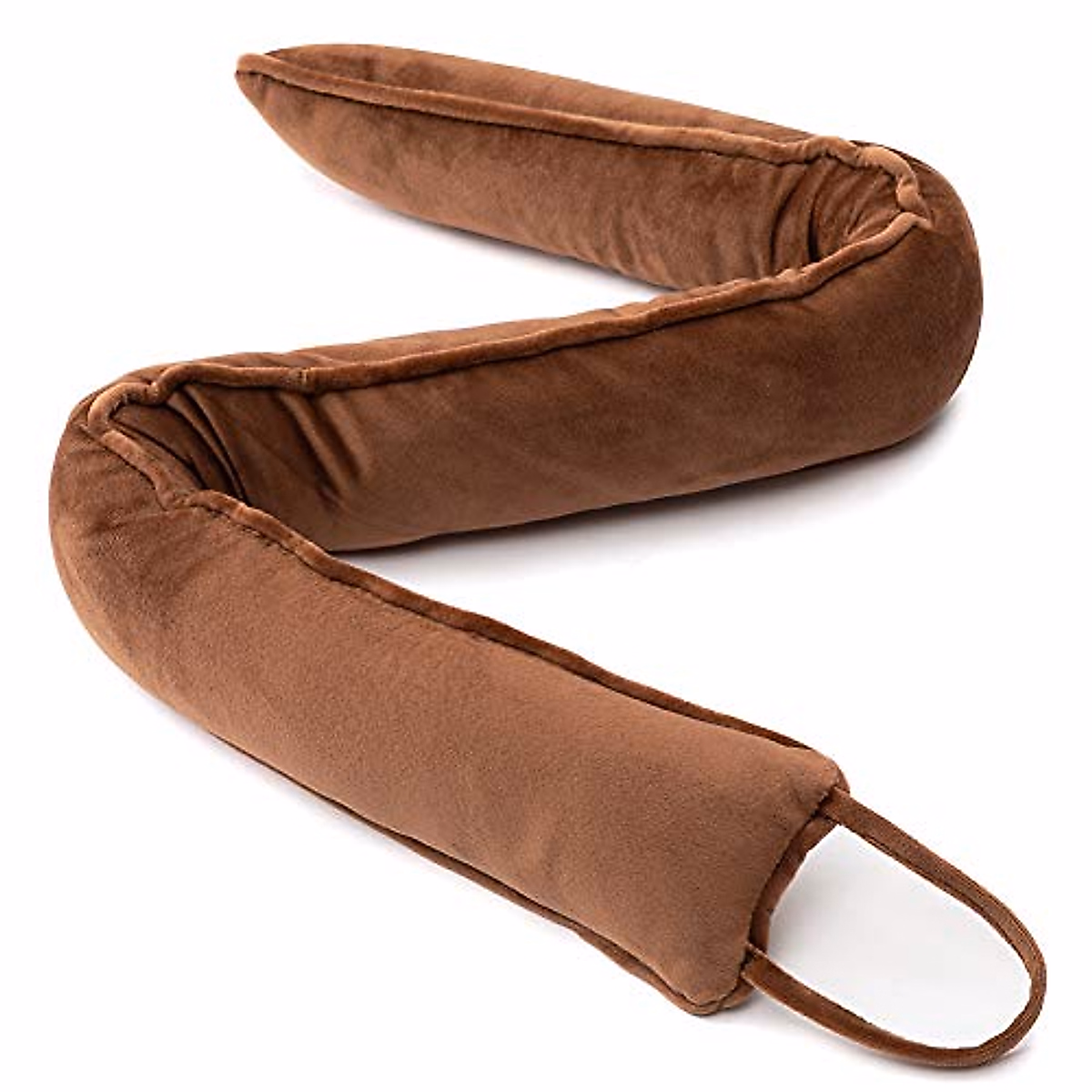 DreamQuil Under Door Snake Draft Stopper Noise Air Door Draft Blocker Heavy Bottom Draft Guard Reduce Light Wind Door Seal Sweep for Outside Patio Exterior or Interior Doors 36 inch (Brown)