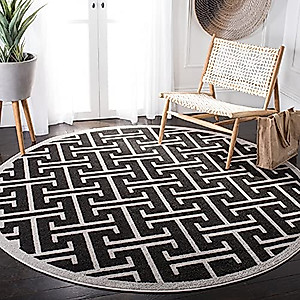 SAFAVIEH Amherst Collection 9' x 12' Wheat / Beige AMT404S Geometric Non-Shedding Living Room Bedroom Dining Home Office Area Rug