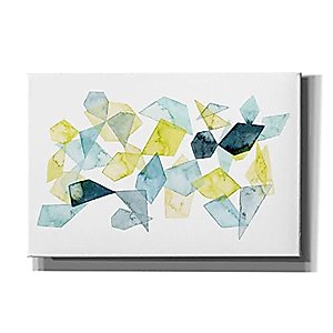 Epic Graffiti 'Seaglass Abstract II' by Grace Popp, Canvas Wall Art, 60"x40"