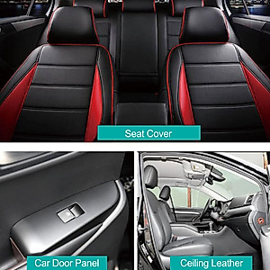 Soft Waterproof Synthetic Fabric Material, Marine Vinyl Faux Leather Sheets,Durable,Replacement Renovate for Upholstery Muscle Car,Furniture, Sofa (54inch x 30inch, Black)