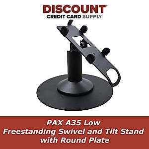 DCCStands Pax A35 Low Freestanding Swivel and Tilt Stand with Round Plate