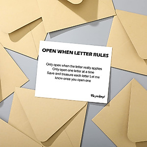 Geosar 20 Pieces Open When Letters Envelopes, University College Gift, Leaving Home Gift, Christmas Gift, Graduation Gift, Custom Going Away Gift, College Daughter Son Gift(Cute)