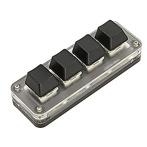 PENO OSU Gaming Keyboard, Mini Portable Sense of Technology Detachable USB Cable Programmable Keyboard RGB Backlight Industrial Control for Laboratory for Office