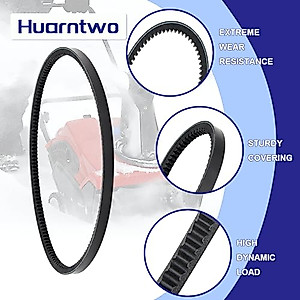 Huarntwo Set of 2 754-0430, 954-0430 Auger Drive Belt for MTD Troy Bilt Cub Cadet 2-Stage Snow Blowers