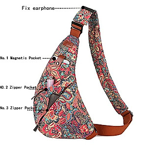 Pretty Small flat Sling Bag for Women Crossbody Bag Chest Shoulder Anti Theft Travel purse Bag XB-15 (HS)