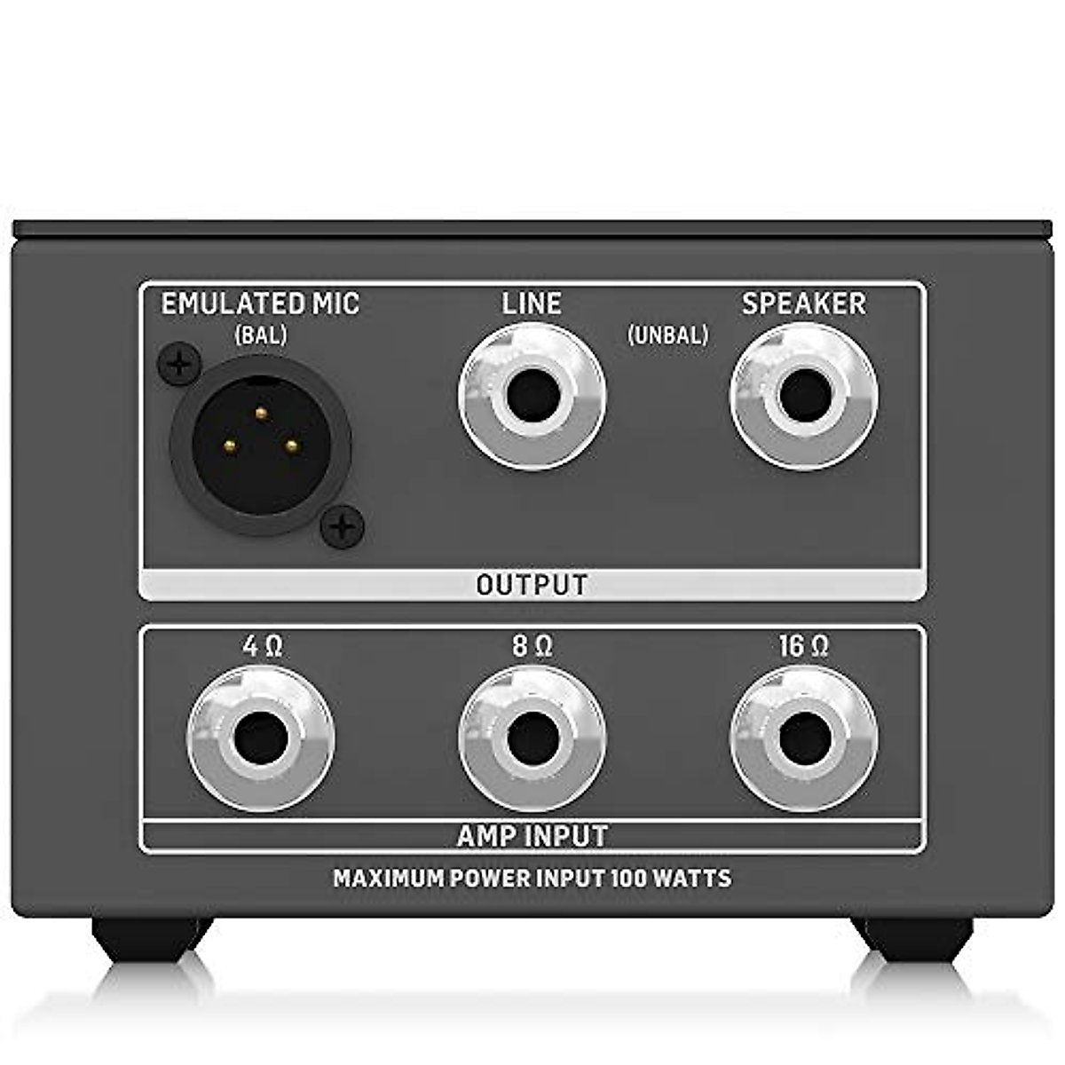Bugera POWER SOAK PS1 Passive 100 Watt Power Attenuator for Guitar and Bass Amplifiers with Emulated Mic Output