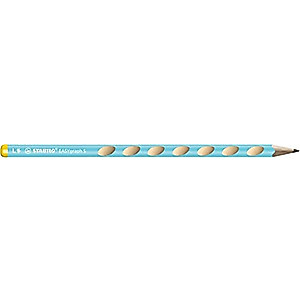 STABILO Handwriting Pencil EASYgraph S School Set - Left-Handed - Pencil x 2 + EASYsharpener + EASYeraser - blue