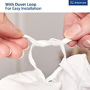 Waffle Duvet Cover King - Cooling Duvet Cover - Cotton Waffle Weave Duvet Cover Set with 1 King Duvet Cover and 4 Pillowcases - White Duvet Cover King Size - Cotton Duvet Cover (King, 104x90'' White)