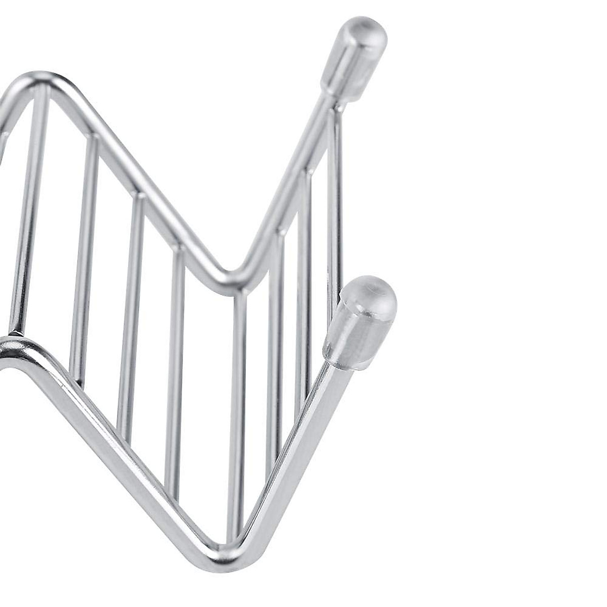 Fait Shape Stainless Steel Mexican Taco Holder Display Stand Shell Rack for Holding Soft Shell Hard Shell Burritos Sandwiches(2#)