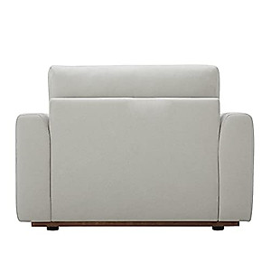 Amazon Brand – Rivet Modern Living Room Accent Chair, 46.5"W, Chalk