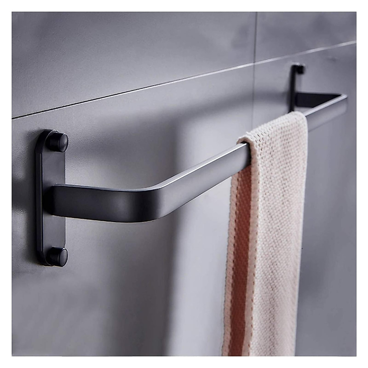 Towel Racks Wall Mount Towel Rail, Wall Mounted Family Kitchen Bathrooms Holder Towel Rails Space Aluminum Home Bath Towel Bar Towel Holder Bathroom Hardware/Gold/60Cm (Color : Gold, Size : 40Cm)