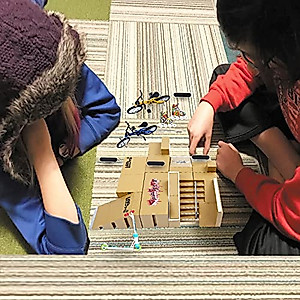 Skate Park Kit, Skate Park Kit Ramp Parts for Finger Skateboard Park Kit Part Training Props with 4 Finger Decks 2 Finger Bike 1 Pair Skates and 1 Scooters
