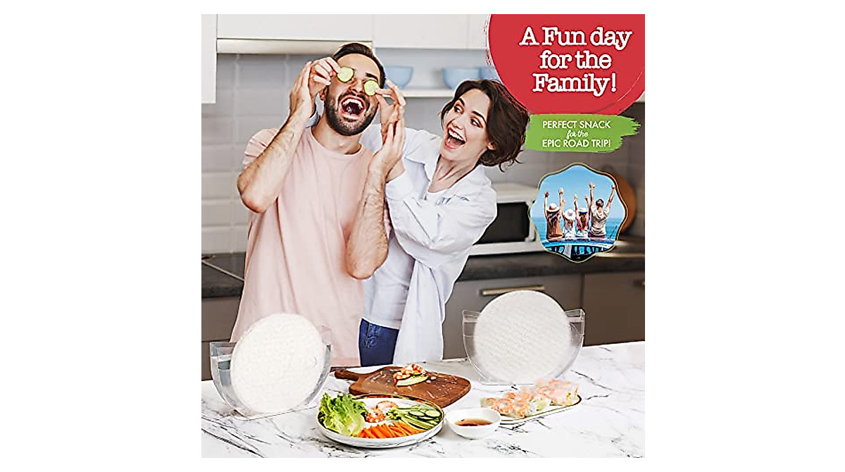 Rice Paper Water Bowl for Easy Spring Rolls - 2 Pack