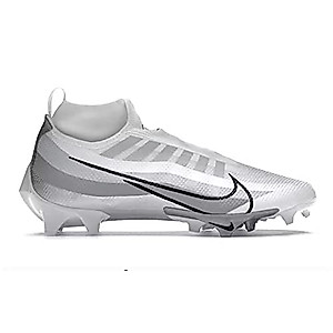 Nike Mens Vapor Edge Pro 360 Football Cleat, White/Black-Metallic Silver Sz11.5, 11.5