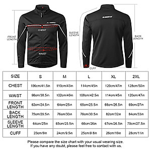 INBIKE Men's Windproof Cycling Bike Jacket Winter Softshell Jackt Windbreaker for Running Hiking Sports Medium