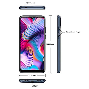 Yezz Art 3 Lite | 2022 | 2/64GB | 13MP + VGA + Depth Sensor Triple Camera | Unlocked smarpthone | 1 Year Warranty in The U.S. (Onyx Black)