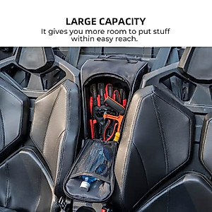 KEMIMOTO 2023 PRO XP Storage Bag Set 1680D Door Bags & Center Bag with Removable Knee Pad and PVC Wear Resistant Zippers UTV Tool Bags Compatible with Polaris RZR PRO XP 2020-2023