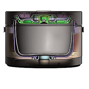 HITACHI IH Rice Cooker Ohitsu-Gozen 2.0 Go (300g / 10.5oz), Brown-Gold, RZ-WS2M N