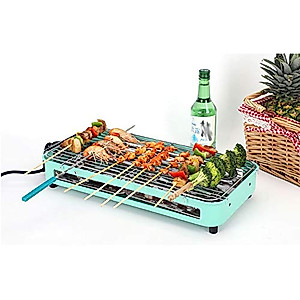 CZDYUF Portable Smoke Free Electric Grill Home Barbecue Electric Grill Outdoor Camping Picnic Burner Charcoal Camping Barbecue Oven