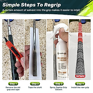 SAPLIZE Cross Corded Golf Grips 13 Pack, Low Taper Design, Multi-compound Hybrid Golf Club Grips, 13 Grips with 15 Tapes, Midsize, Blue, CL03 Series