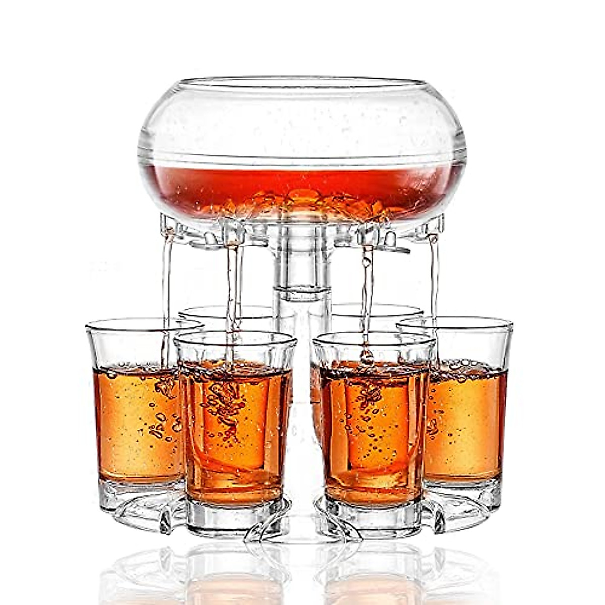 Kunpeng Shot Blasting Machine (with 6 Shot Blasting cups), Shot Blasting Machine, Party Supplies,6 Shot Glass Dispenser Holder